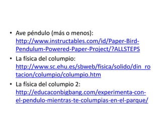 Física para Niños: El péndulo | PPTX