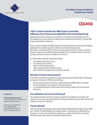 Fsic corporate overview | PDF