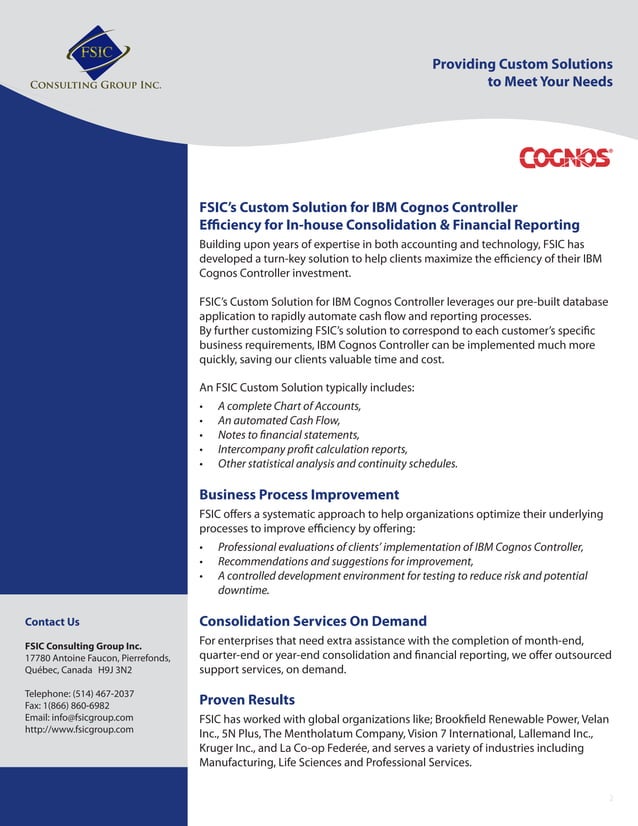 Fsic corporate overview | PDF