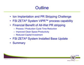 FSI China IC Manufacture Annual Summit 2007 Final | PPT