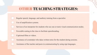 Hearing Impairment in Special Education | PPTX