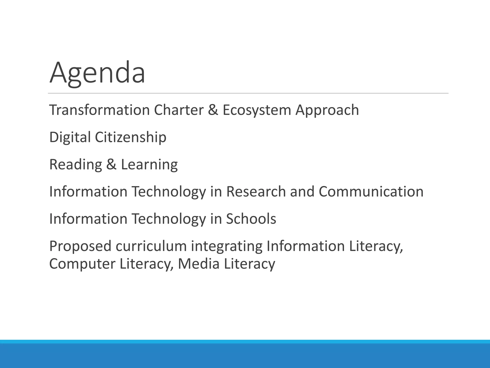 Digital Citizenship: Information, Communication and Media Literacy | PPTX