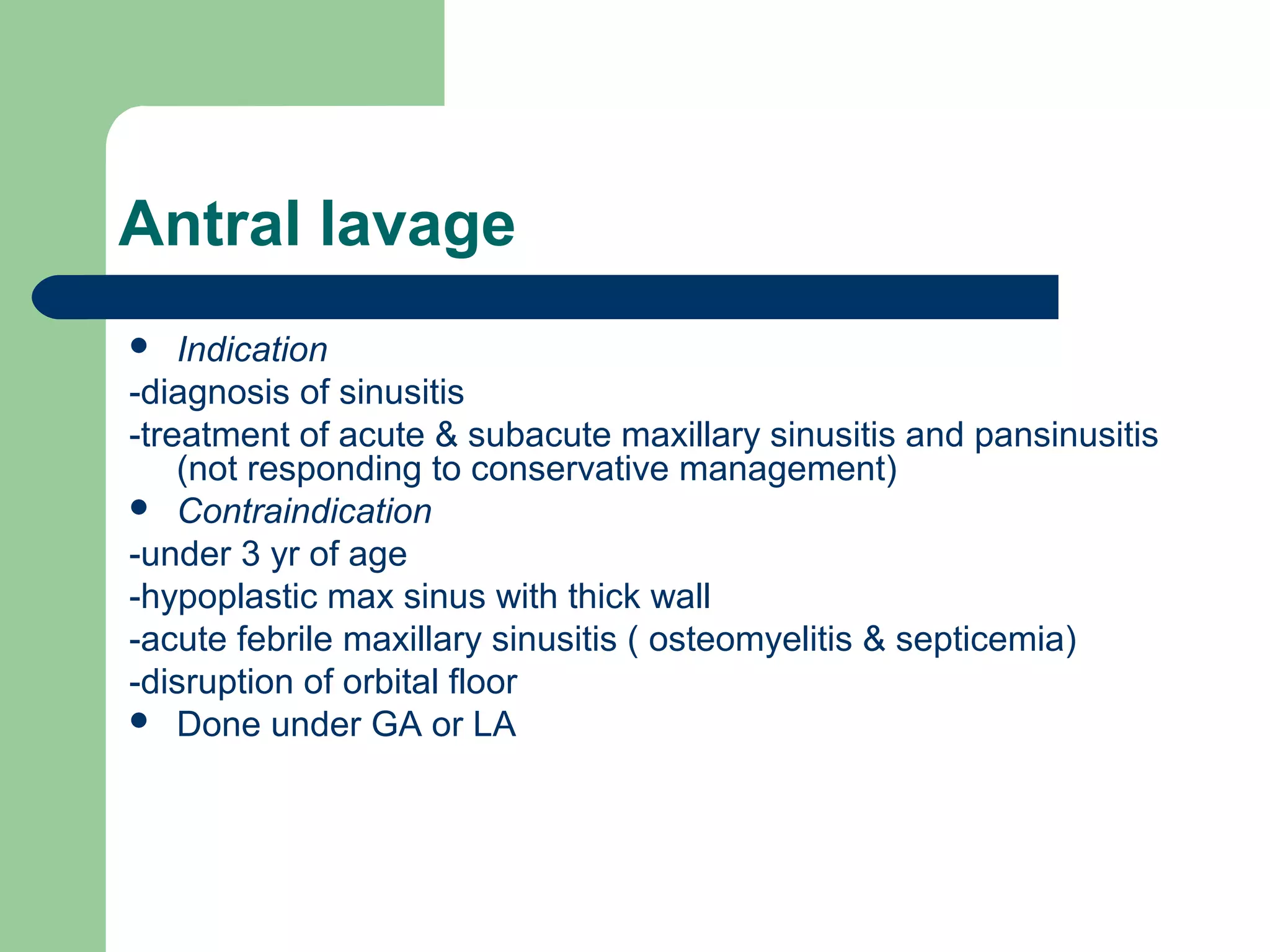 surgical management of sinusitis | PPT