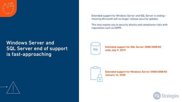 FSi - Windows Server 2008 & SQL (EoS) | PPT