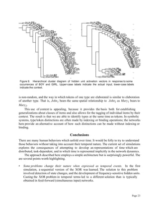 Finding Structure in Time NEURAL NETWORKS | PDF