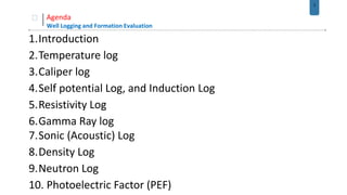 Well logging and formation evaluation | PPTX