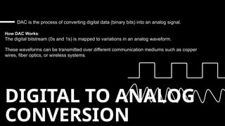 Freequency Shift Keying in Digital to Analog Conversion | PPTX