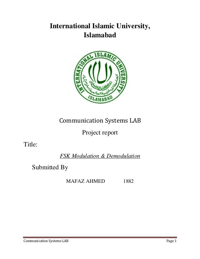 Fsk Modulation And Demodulation