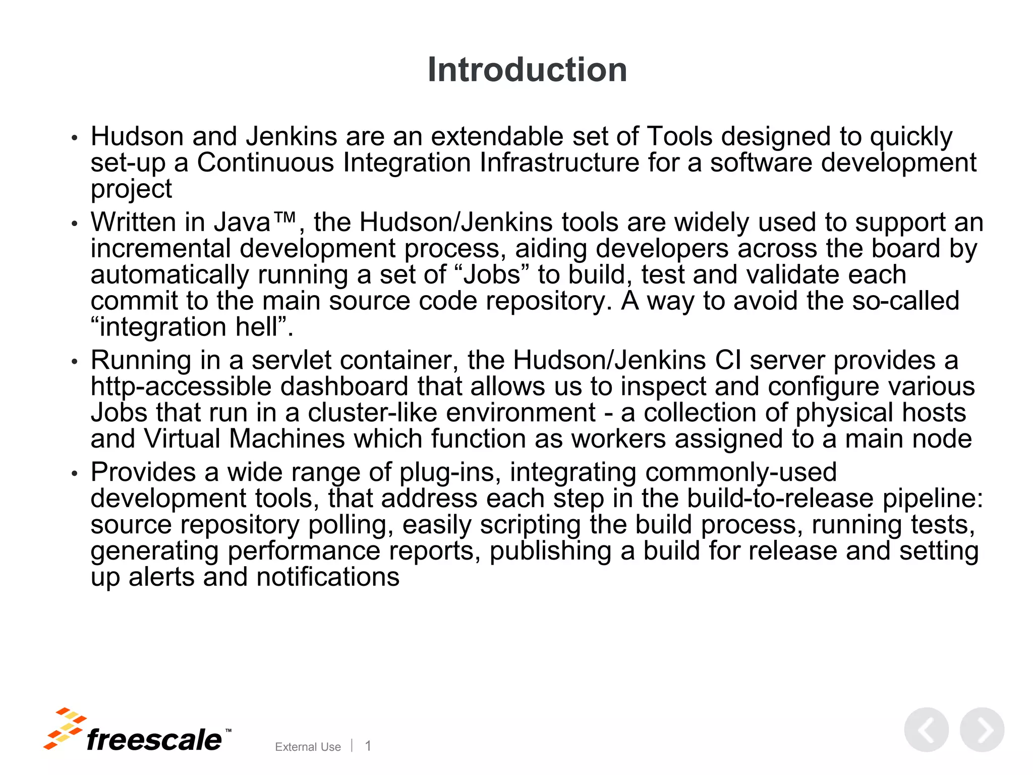 Eclipse DemoCamp Bucharest 2014 - Continuous Integration Jenkins/Hudson | PPT