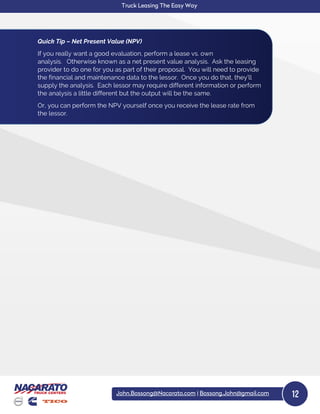 TRUCK LEASING THE EASY WAY - A SIMPLE GUIDE TO FULL-SERVICE TRUCK ...