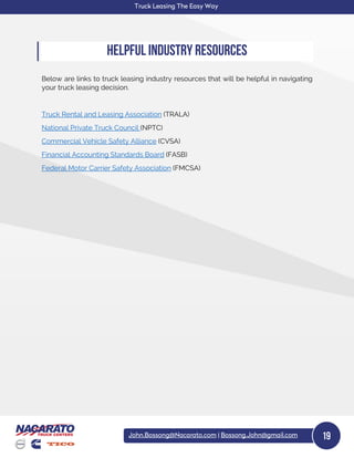 TRUCK LEASING THE EASY WAY - A SIMPLE GUIDE TO FULL-SERVICE TRUCK ...