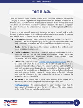 TRUCK LEASING THE EASY WAY - A SIMPLE GUIDE TO FULL-SERVICE TRUCK ...