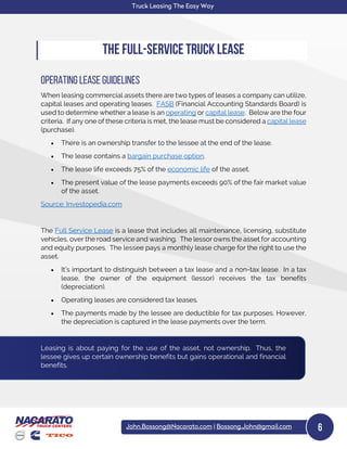 TRUCK LEASING THE EASY WAY - A SIMPLE GUIDE TO FULL-SERVICE TRUCK ...