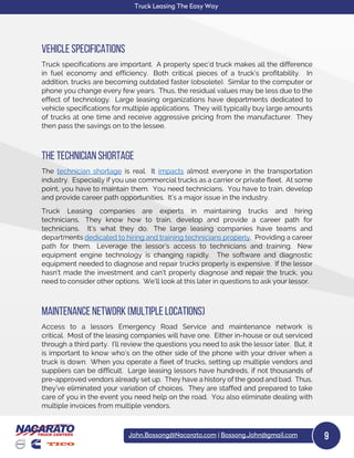 TRUCK LEASING THE EASY WAY - A SIMPLE GUIDE TO FULL-SERVICE TRUCK ...