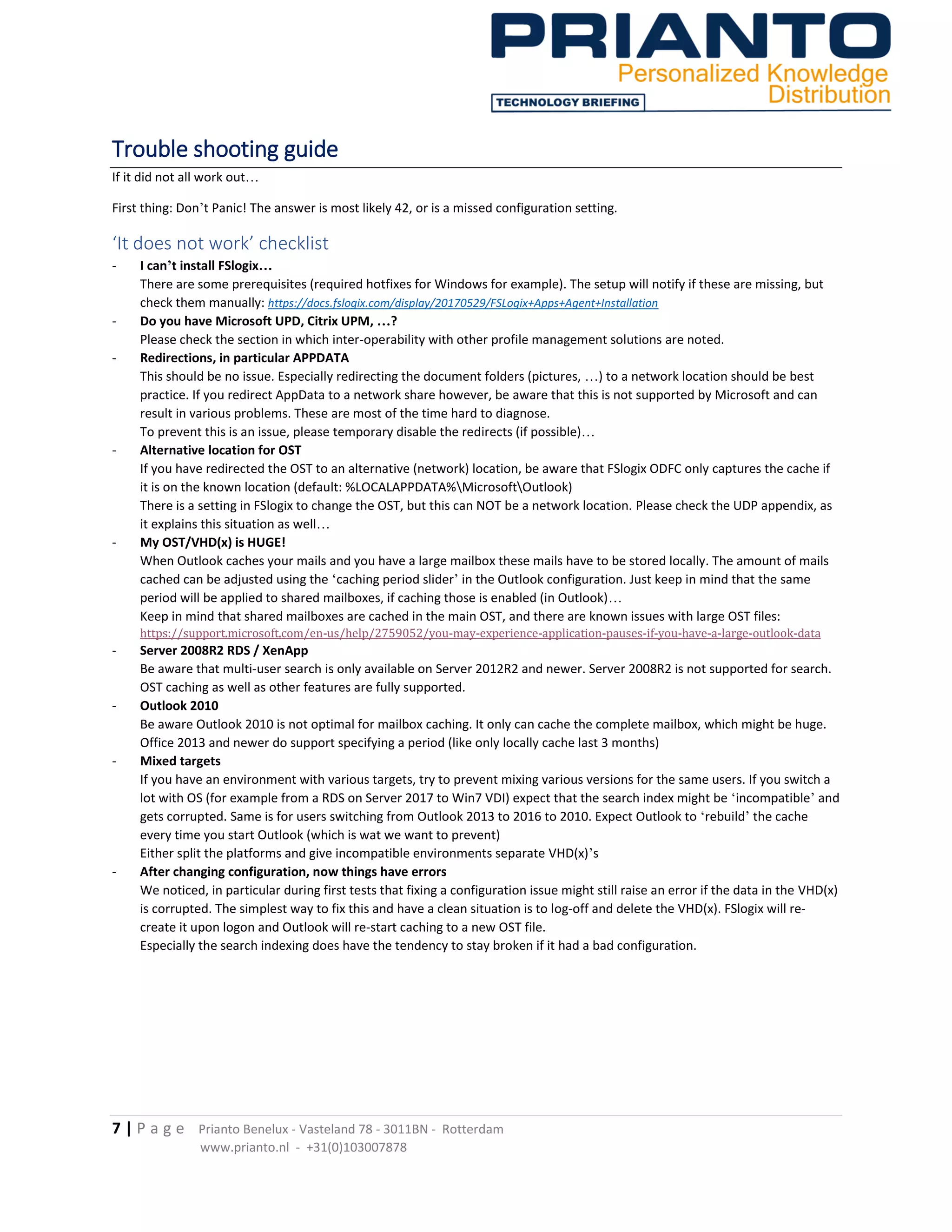 FSlogix ODFC POC Guide (version 1.3) | PDF