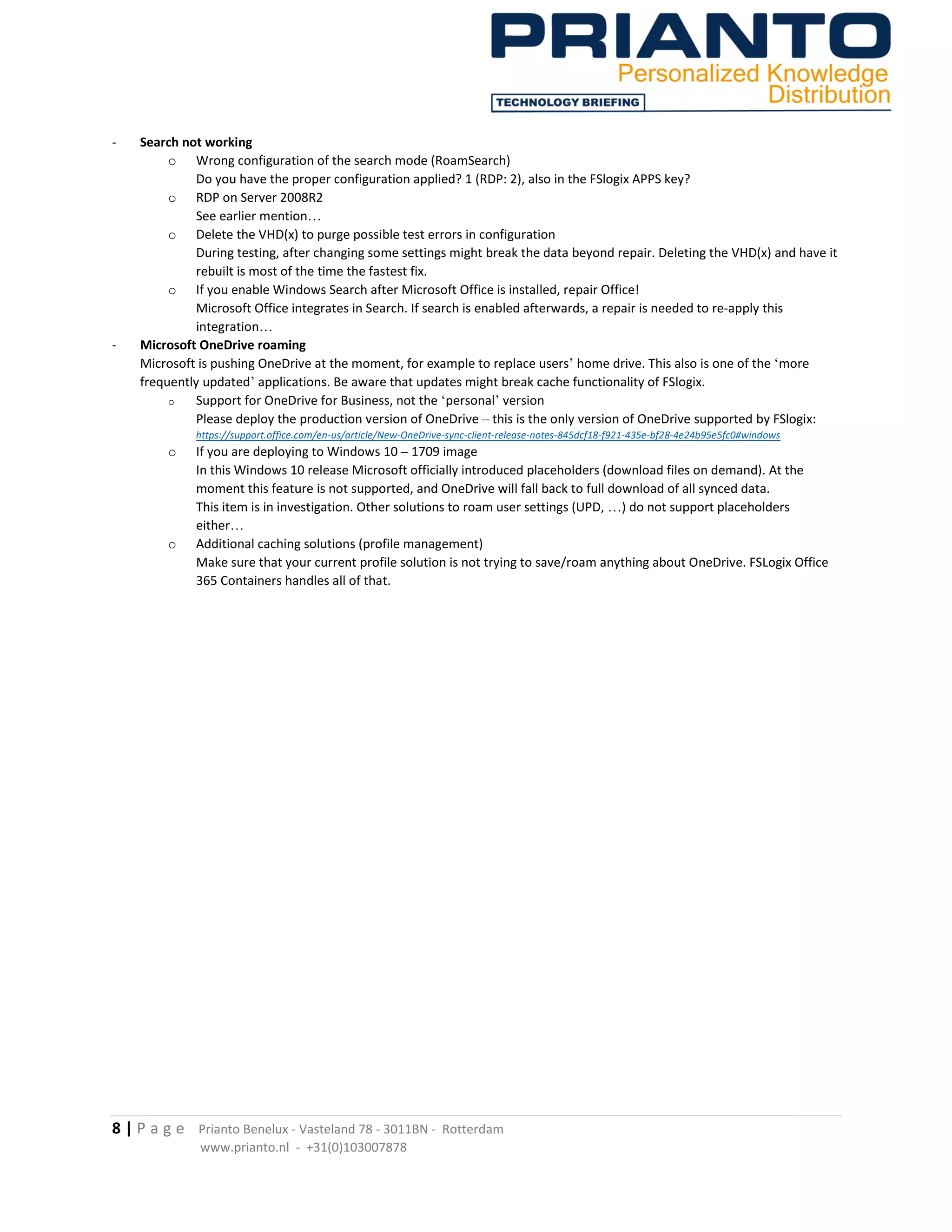 FSlogix ODFC POC Guide (version 1.3) | PDF