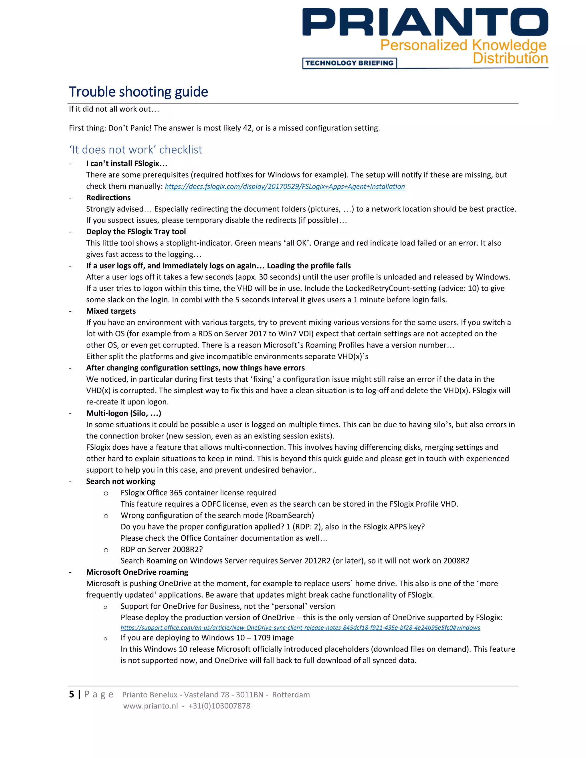 FSlogix Profiles POC Guide (version 1.0) | PDF