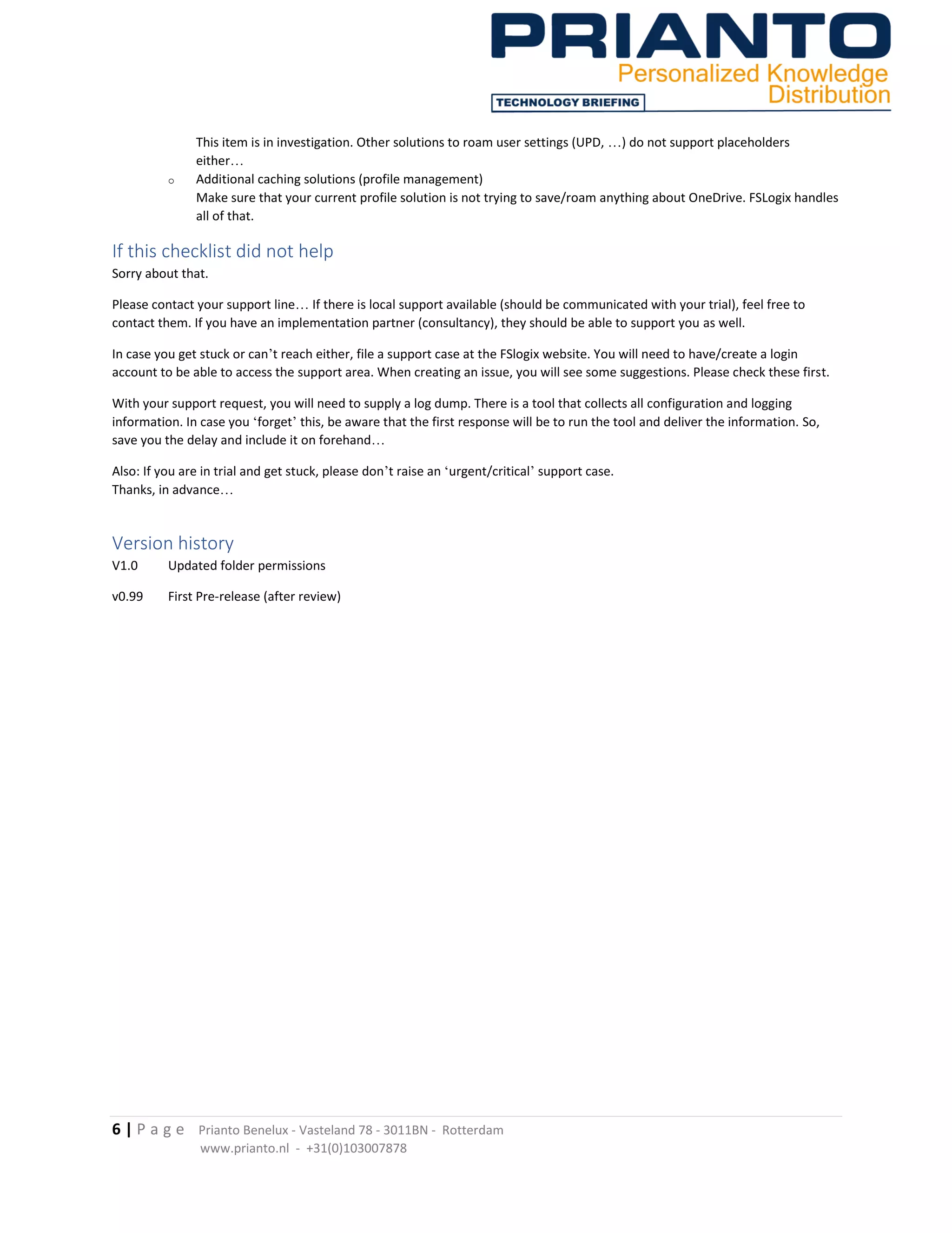 FSlogix Profiles POC Guide (version 1.0) | PDF
