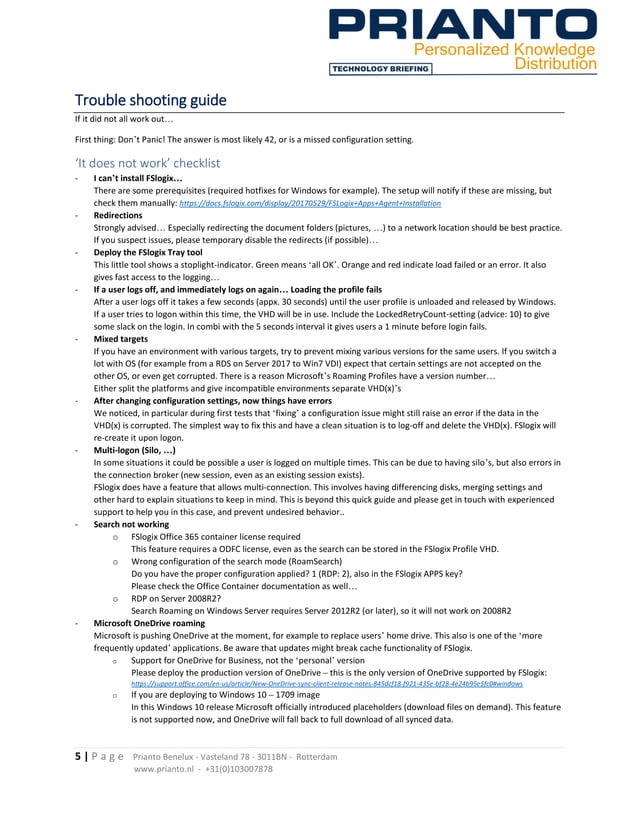 FSlogix Profiles POC Guide (version 1.0) | PDF | Operating Systems ...
