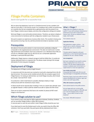 FSlogix Profile Container Quick Start Guide | PDF