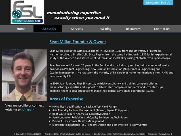 Fsl Website Redevelopment Linked In Copy | PPT