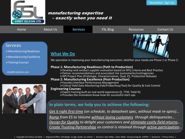 Fsl Website Redevelopment Linked In Copy | PPT