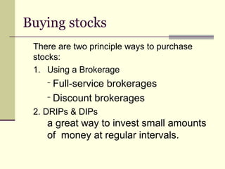 Basics of Stock Market | PPT