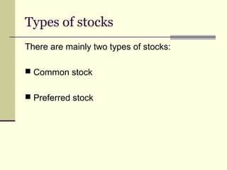 Basics of Stock Market | PPT
