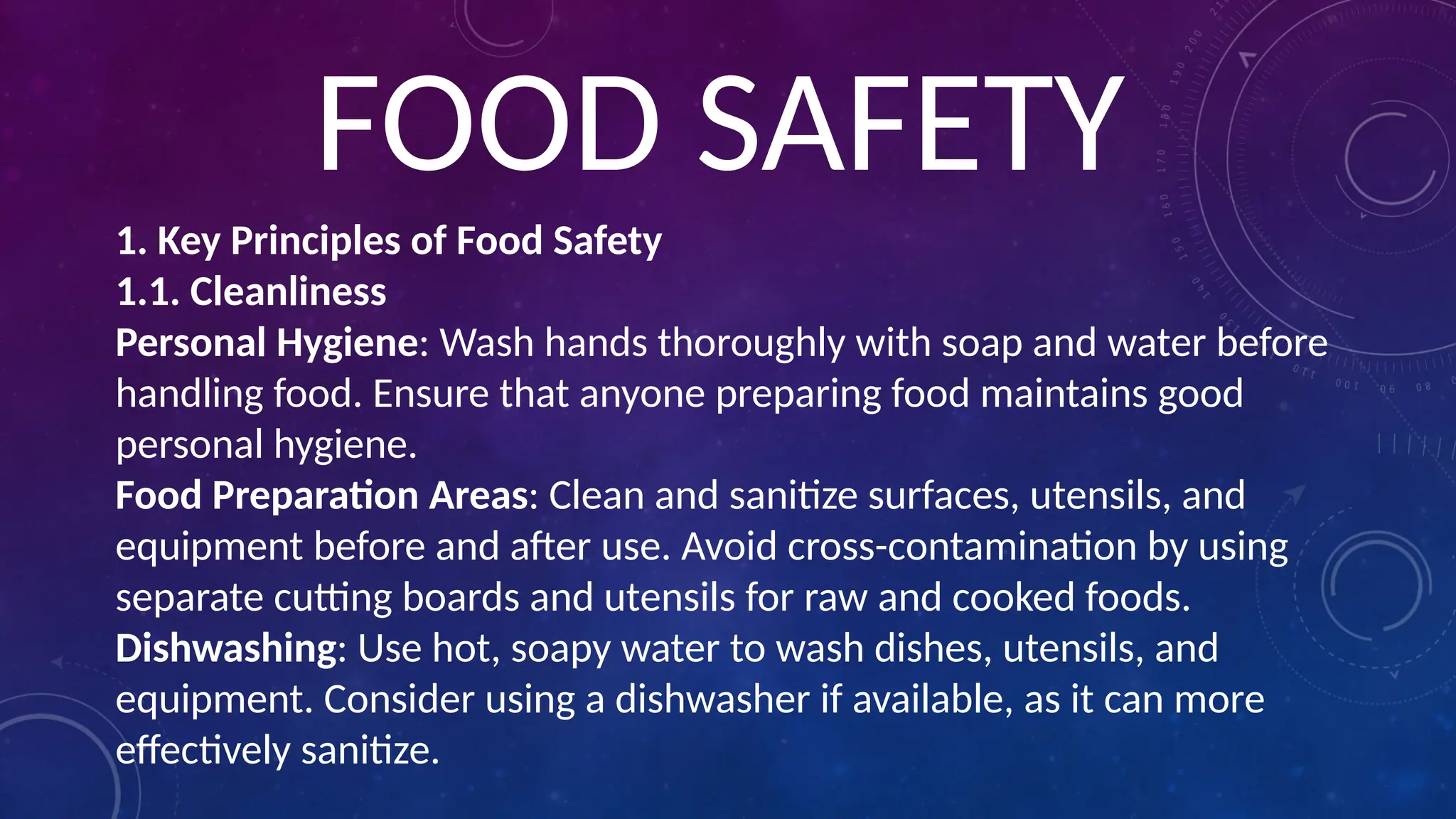 Food services management presentations. | PPTX
