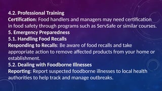 Food services management presentations. | PPTX