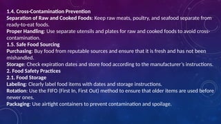Food services management presentations. | PPTX