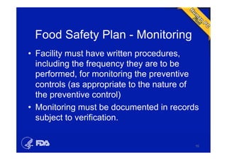 FSMA Final Rule for Preventive Controls For Human Food 2015 | PPT