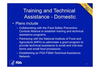 FSMA Final Rule for Preventive Controls For Human Food 2015 | PPT