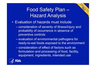FSMA Final Rule for Preventive Controls For Human Food 2015 | PPT