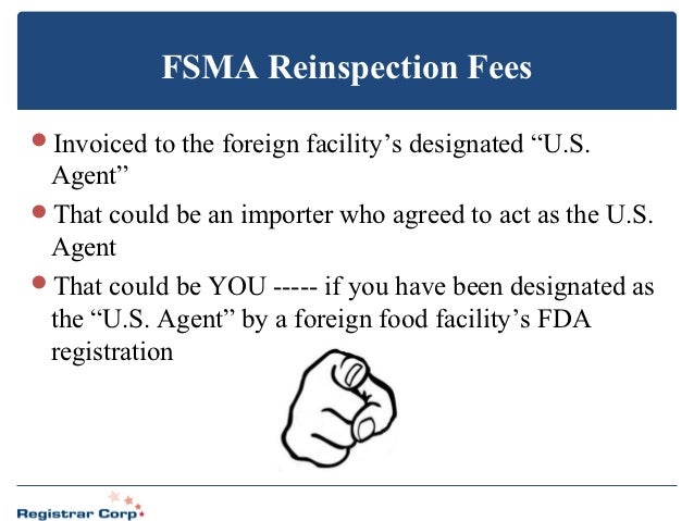 U.S. FDA Food Safety Modernization Act (FSMA) for Customs Brokers
