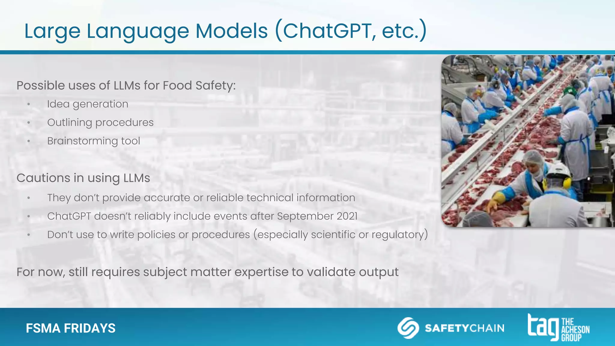 The Use of Artificial Intelligence (AI) in Food Safety, and What to ...