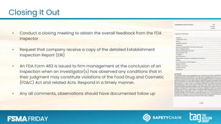 Mastering the Unannounced Regulatory Inspection | PPTX