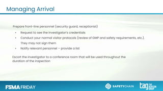 Mastering the Unannounced Regulatory Inspection | PPTX