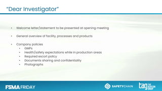 Mastering the Unannounced Regulatory Inspection | PPTX