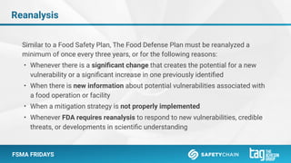 FSMA Friday August 2020: IA Rule, Food Defense Plans & Quick Checks | PPT