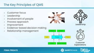 From QMS to FSMS: Intersecting Compliance, Audit-Readiness, and ...