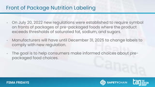 Food Labeling Concerns and Cures for 2023 | PPTX