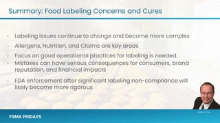 Food Labeling Concerns and Cures for 2023 | PPT