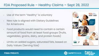 Food Labeling Concerns and Cures for 2023 | PPT