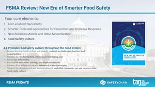 Building an Auditable, Measurable Food Safety Culture | FSMA Fridays | PPT