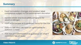 Proactive FSMA Compliance: What 2022 Taught Us to Better Plan Ahead | PPT