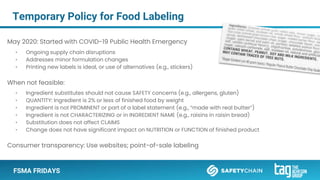 Proactive FSMA Compliance: What 2022 Taught Us to Better Plan Ahead | PPT