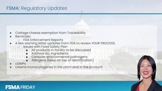 [FSMA Friday] Preventing Risks & Influencing Change: Climate Impact to ...