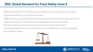 FSMA Friday Bonus - Completing Effective GFSI Internal Audits | PPTX ...