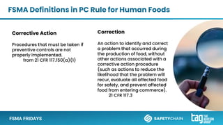 FSMA Friday March 2022 - Optimizing Your CAPAs | PPT